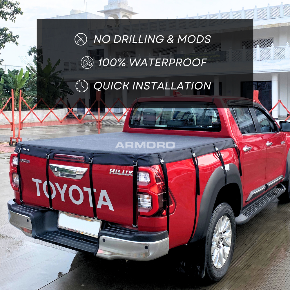 Toyota Hilux Tonneau Cover ARMORO | No Modification | DIY Installation